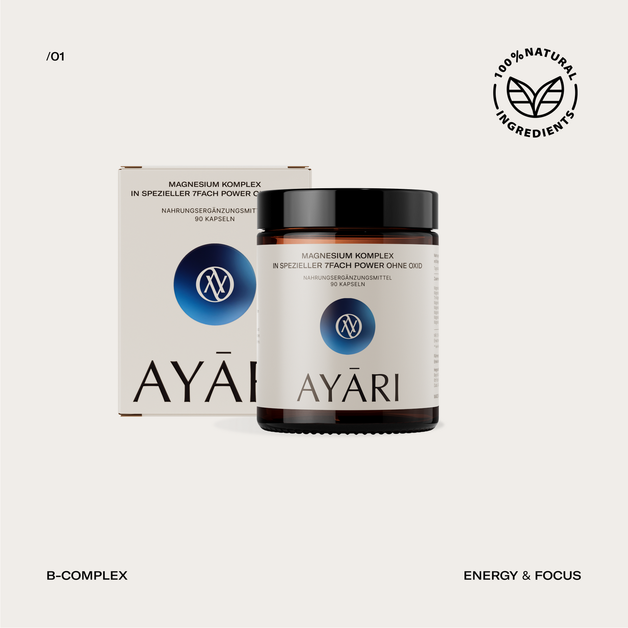 AYARI Longevity – Premium-Vitamine für Energie, Schlaf & Immunsystem